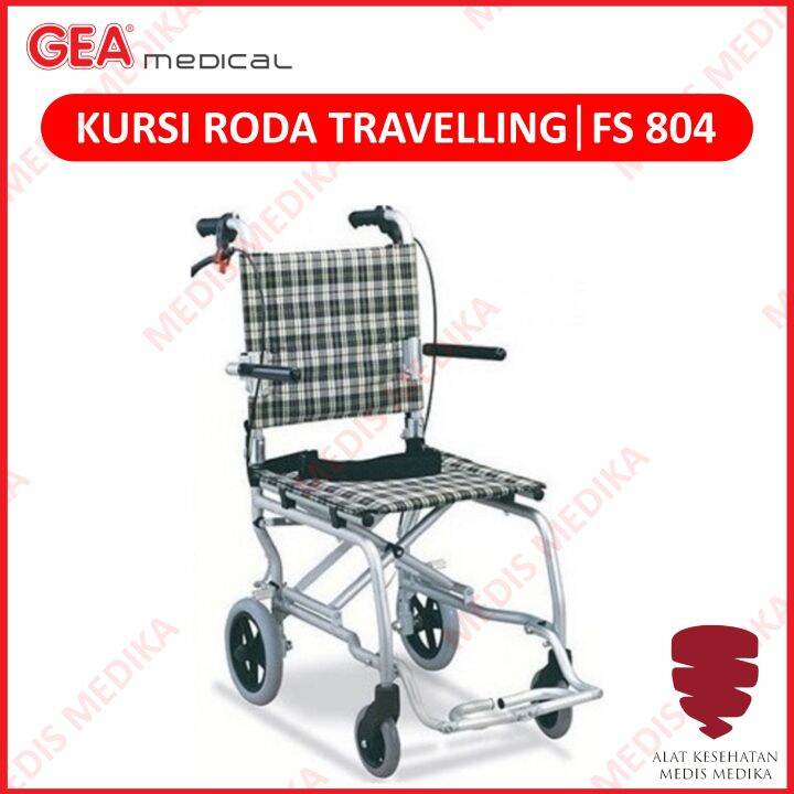 Kursi Roda Traveling GEA FS 804 Aluminium Ringan Lipat Haji Travel ...