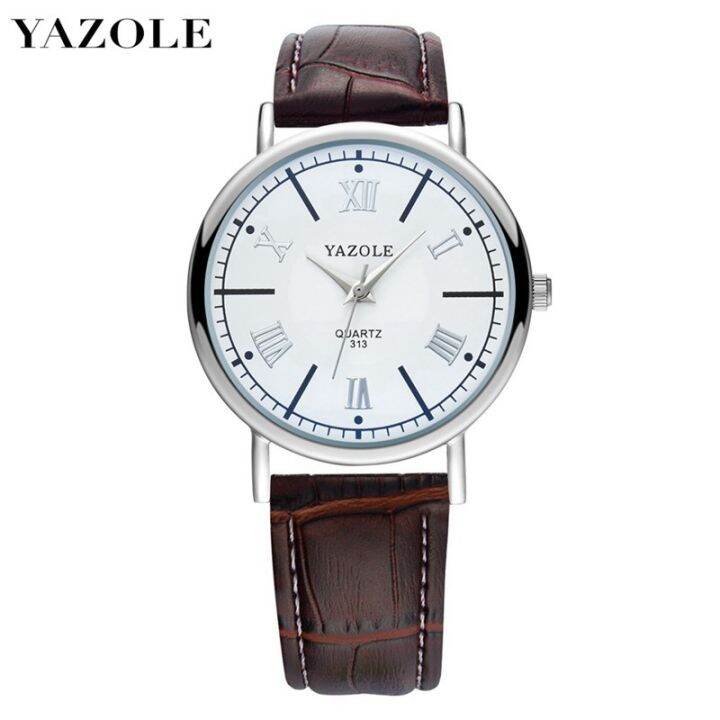 YAZOLE 313นาฬิกาข้อมือสุดหรูสำหรับผู้ชาย,นาฬิกาควอตซ์สายกีฬาแฟชั่นเหมาะ ...