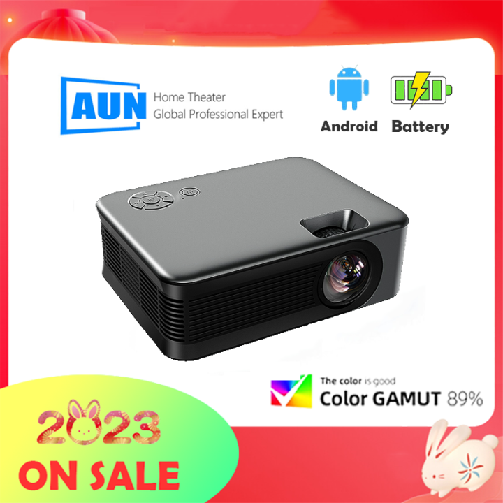AUN MINI Projector A30C PRO mini projetor Battery Smart TV WIFI Portable Home Theater Android ...