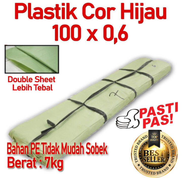PLASTIK COR HIJAU BUTEK | Plastik Cor | Plastik PE | Plastik Cor Hijau ...