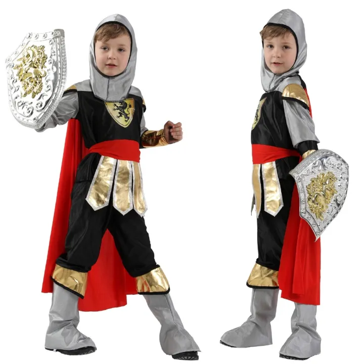 United Nation Boy European Knight Costume Medieval Prince Fancy Dress ...