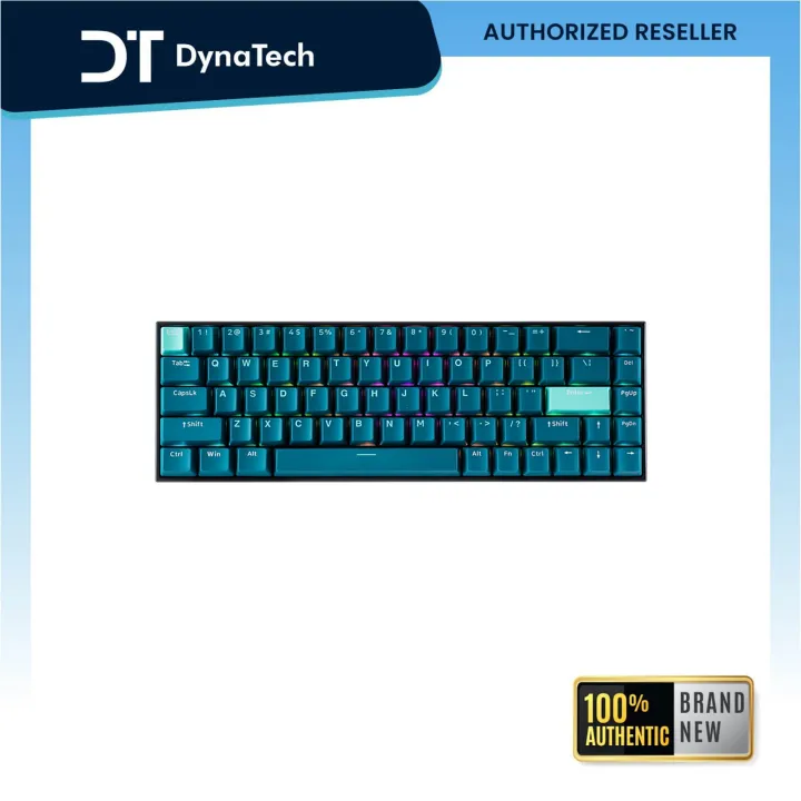 Tecware B68+ TKL Black Teal BT Wireless Mech Keyboard Gateron RED ...