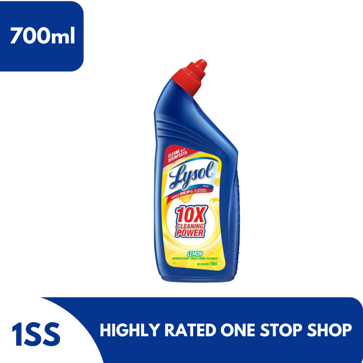 Lysol 10x Cleaning Power Toilet Bowl Cleaner Lemon, 700ml | Lazada PH