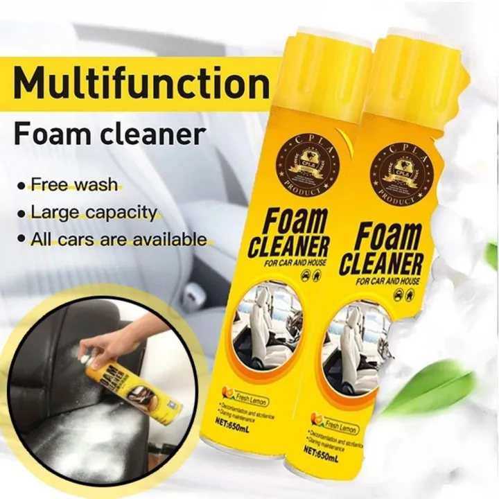 Original BUY2GET1 multi purpose Foam cleaning Spray Lemon Scent car All Wipe sport Shoe To ...