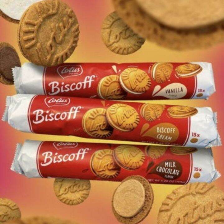 🍪 Lotus Biscoff Sandwich Biscuit 🍪 150g (Biscoff Cream/ Milk Chocolate ...
