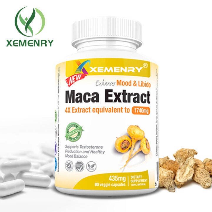 Maca Capsules - 4x Concentrated Enhanced Formula - Pinapabuti ang mood ...