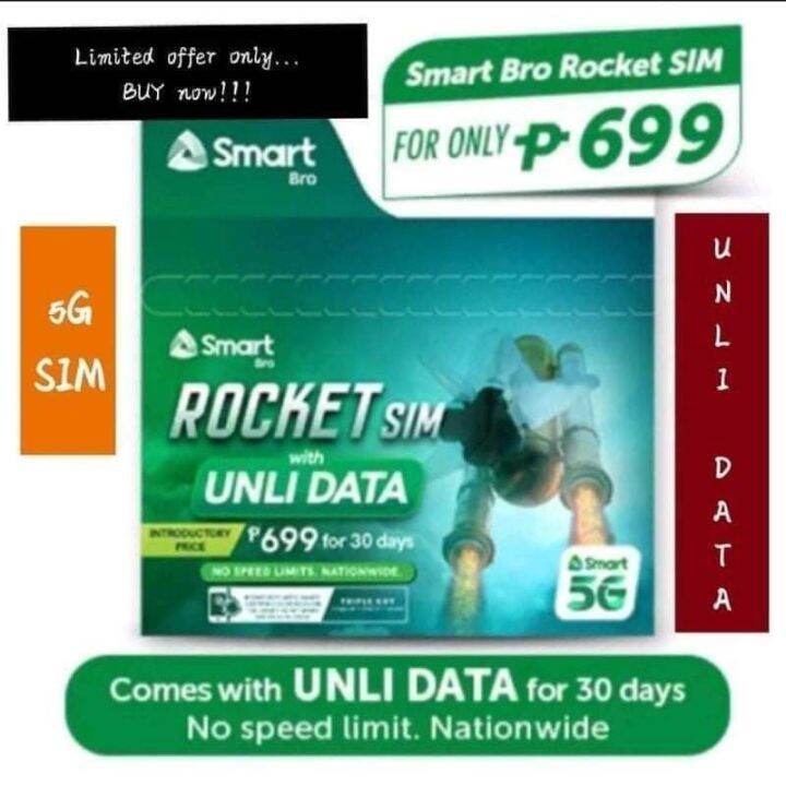 Rocket sim UNLI DATA for 30Days | Lazada PH