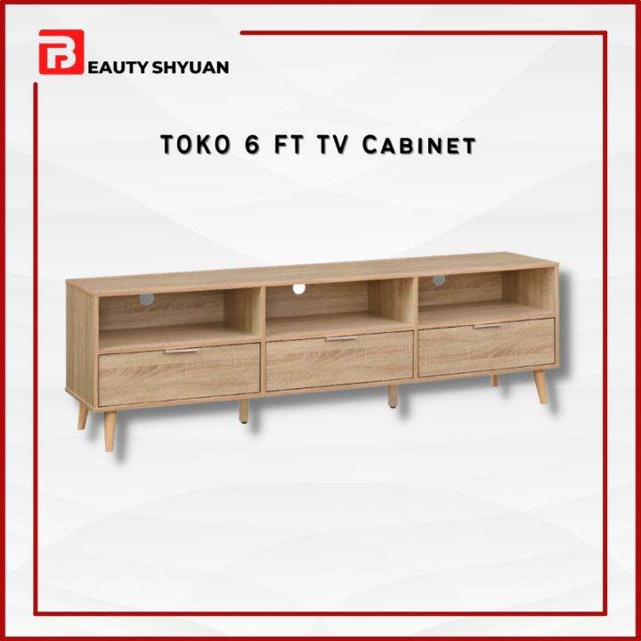 TOGO 6 Feet TV Cabinet 6FT TV cabinet TV Rack TV Console Cabinet Media ...