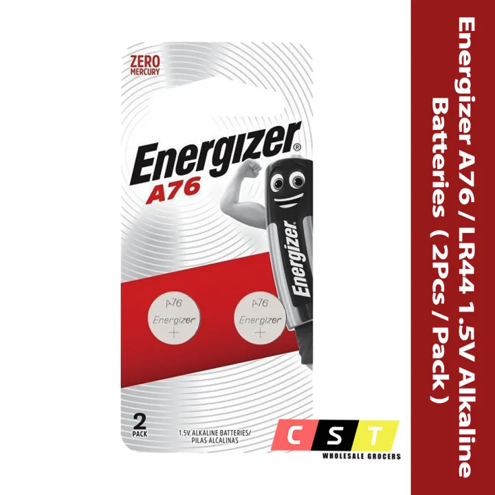 Energizer A76/LR44 1.5V Alkaline Battery 2Pcs in 1 Pack | Lazada