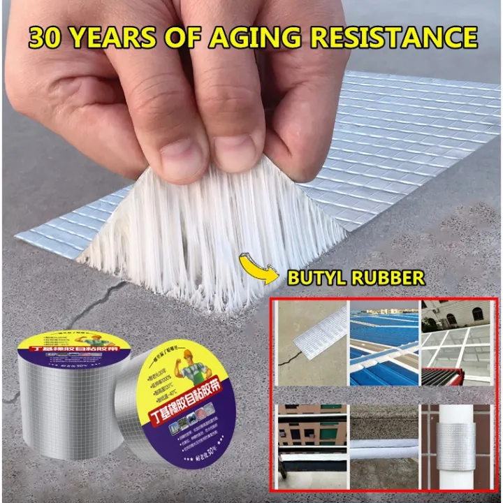 Ang mainit na benta COD Aluminum Foil Tape Butyl Waterproof adhesive ...