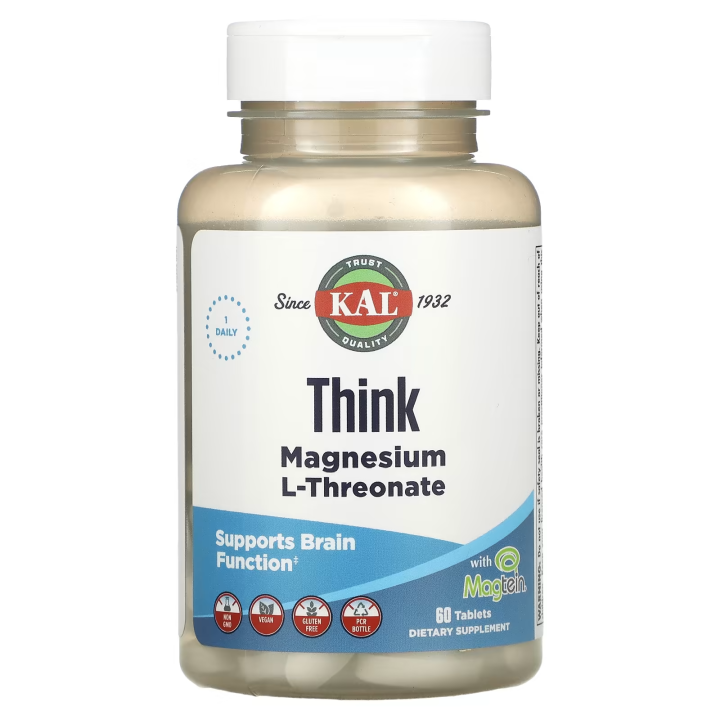 KAL Think Magnesium L-Threonate 2,000 mg 60 Tablets | Lazada PH
