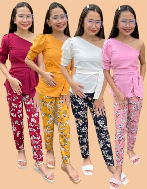 JANE HEART Terno Top and Pant fit 8-12y/o | Lazada PH