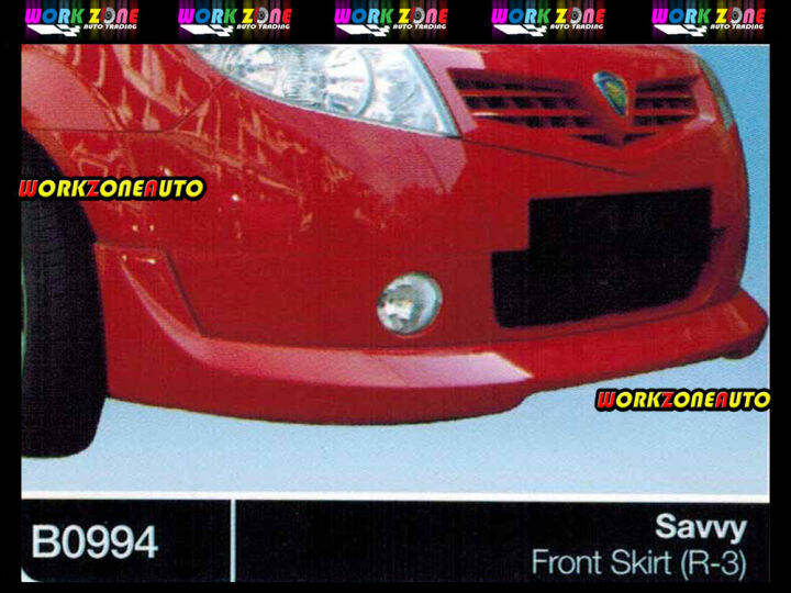 B0994 Proton Savvy Fiber Front Skirt (R3) Body kit Bodykit | Lazada