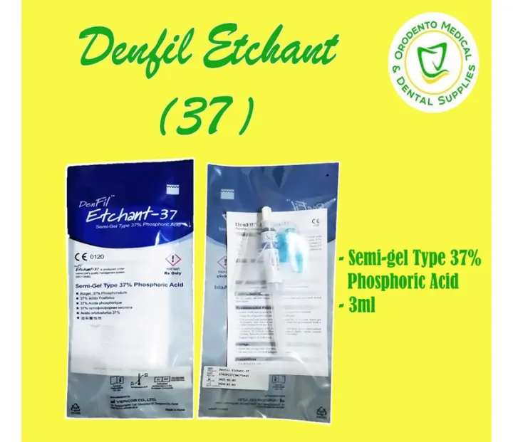 Denfil Etchant-37 Semi-Type 37% Phosphoric Acid 3ml | Lazada PH