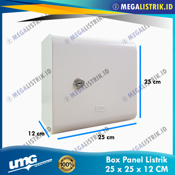 UMG BOX PANEL 25 X 25 X 12 / PANEL KABINET LISTRIK 25X25X12 KOTAK OVAL CREAM 25X25 PETI ...