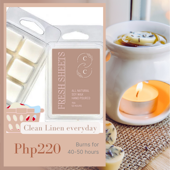Fresh Sheets Scented Melt 70g All Natural (50 hours burning) | Lazada PH