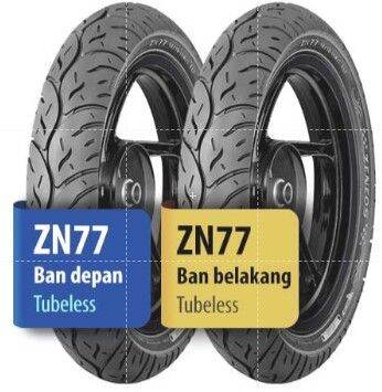 Paket Ban Zeneos ZN77 Ring 14 80/90 90/90 Motor Matic Tubeless BONUS ...