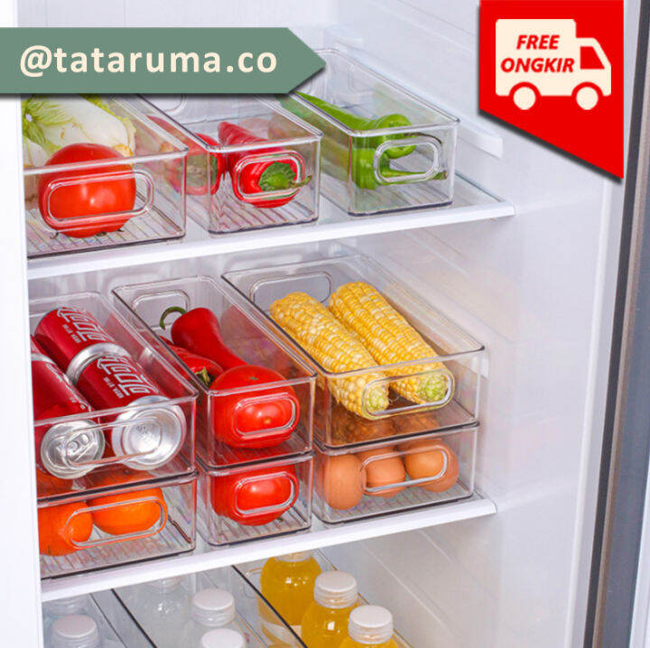Tempat Penyimpanan Makanan Kontainer Box Kulkas Akrilik TATARUMA SOJI ...