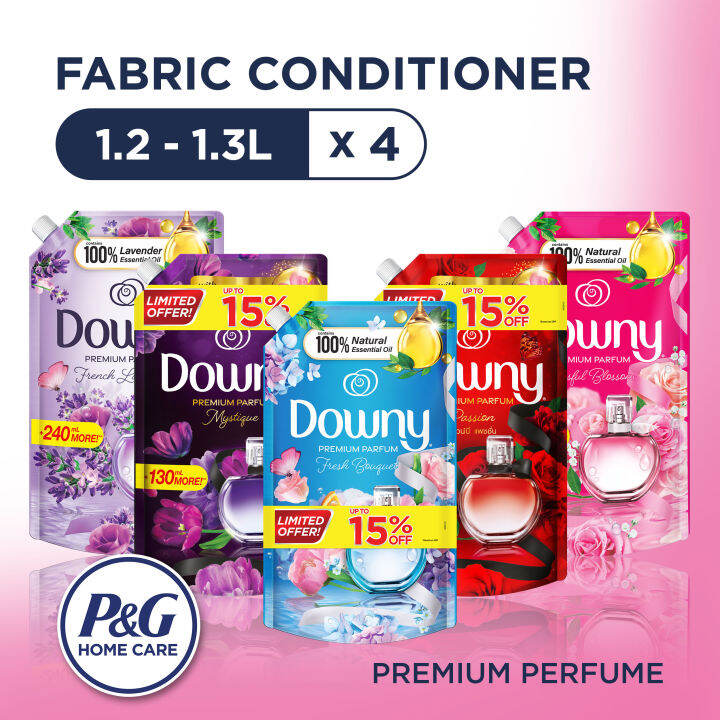 [Bundle of 4] Downy Fabric Conditioner Passion Mystique Blissful ...