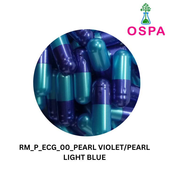1000pcs Size 00 Pearl Violet/Pearl Light Blue OSPA High Quality Empty ...