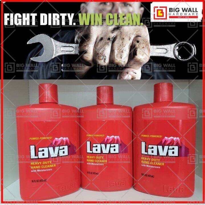 LAVA HEAVY-DUTY HAND CLEANER with Moisturizers (PUMICE-POWDERED) 472ML ...