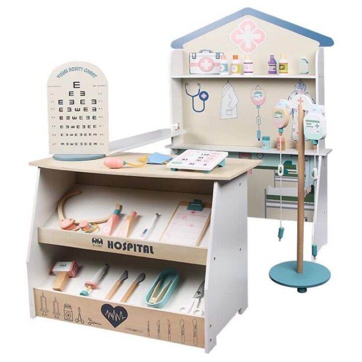 Wooden Toy combined Hospital | Lazada PH