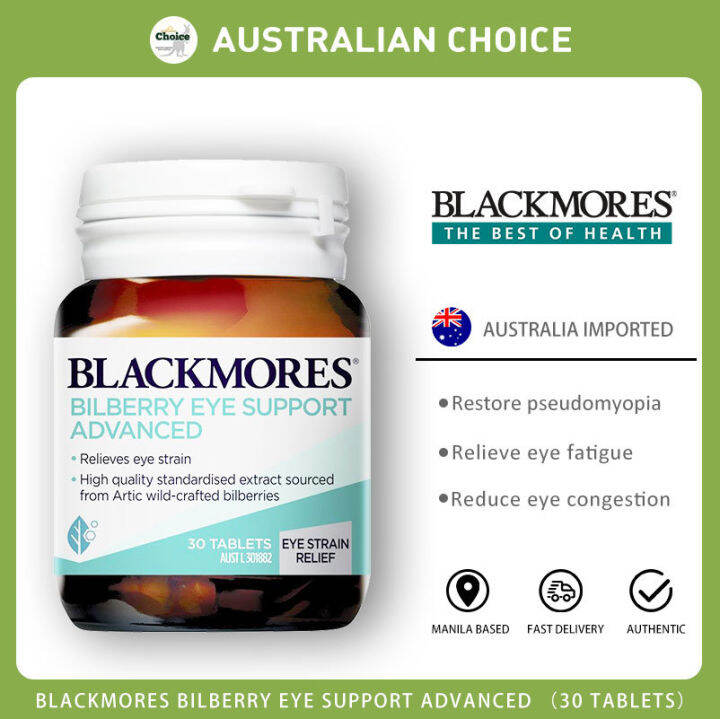 Blackmores Bilberry Eye Support 30 Tablets. Australia Imported | Lazada PH