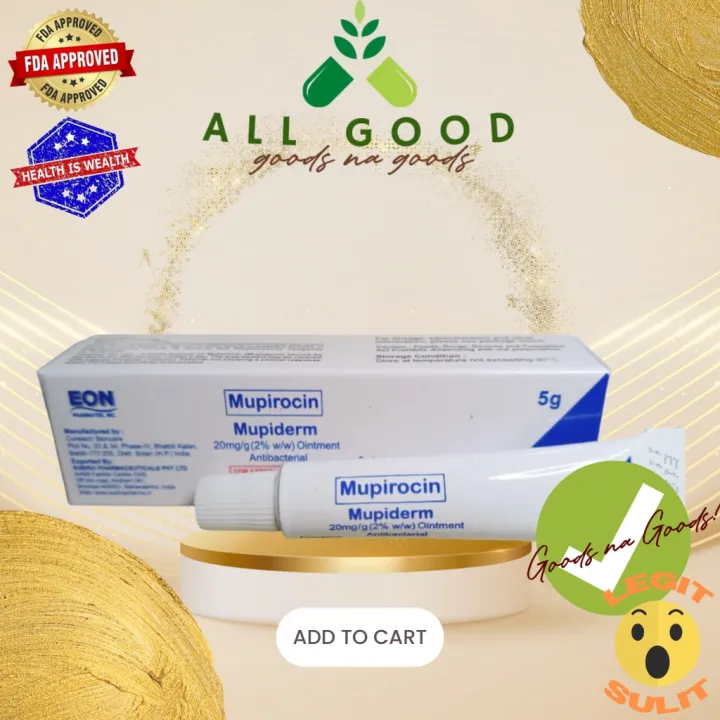 Mupirocin | MUPIDERM 5g or MUPIREX 5g | antibacterial ointment | Lazada PH