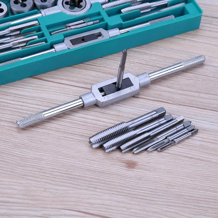 【Local Delivery】8Pcs/Set HSS Hand Screw Thread Tap Wrench Straight ...