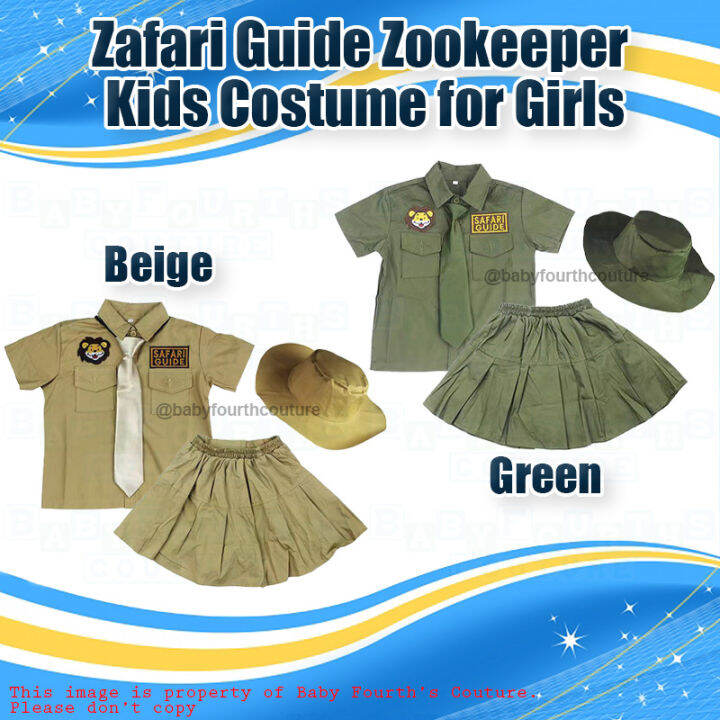 Safari Guide Zookeeper Kids Costume for Girls | Lazada PH