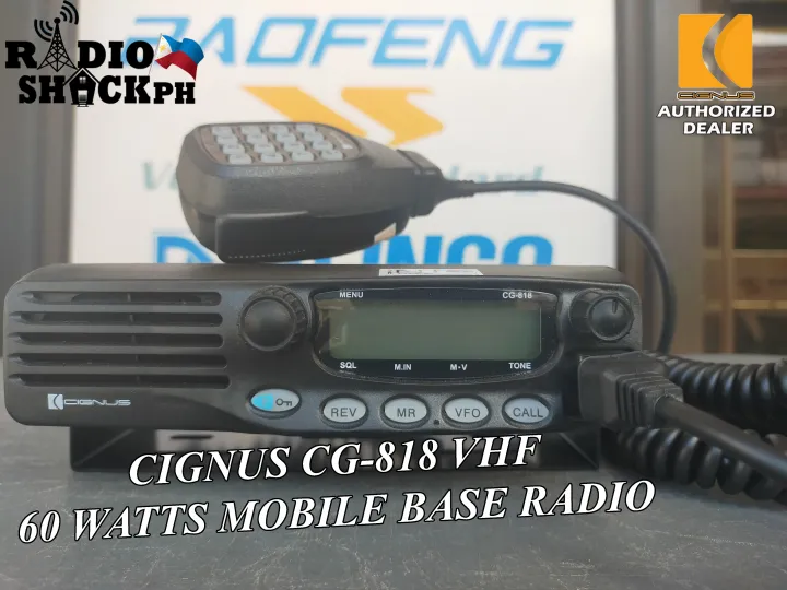 CIGNUS CG818 VHF 60 WATTS MOBILE BASE RADIO CIGNUS CG-818 BUY 2 GET ...