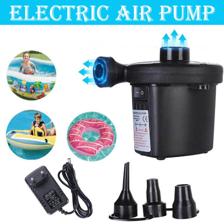 Electric Air Pump Potable Inflatable Compressor For Mattress Swimming ...