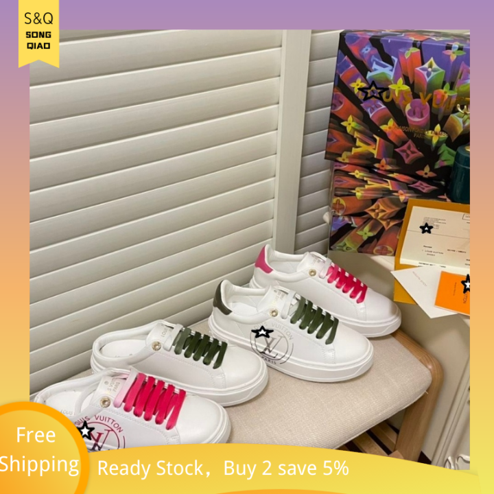 Song Qiao Boutique】รองเท้าผ้าใบรองเท้าเข้าสีเล็กสีขาวไล่ระดับสีใหม่2022 ...