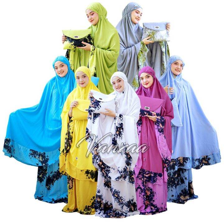 COD MUKENA SMOKE TIEDYE ALL SIZE FIT JUMBO ORIGINAL / MUKENA BALI JUMBO ...