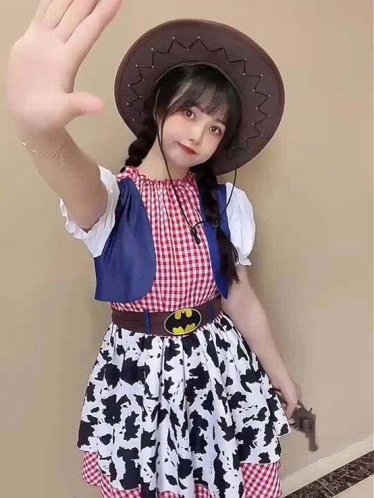 วันเด็ก cos เครื่องแต่งกายสำหรับการแสดง ทอยสตอรี่ cos ชุดวัวแฟนของ Hu ...