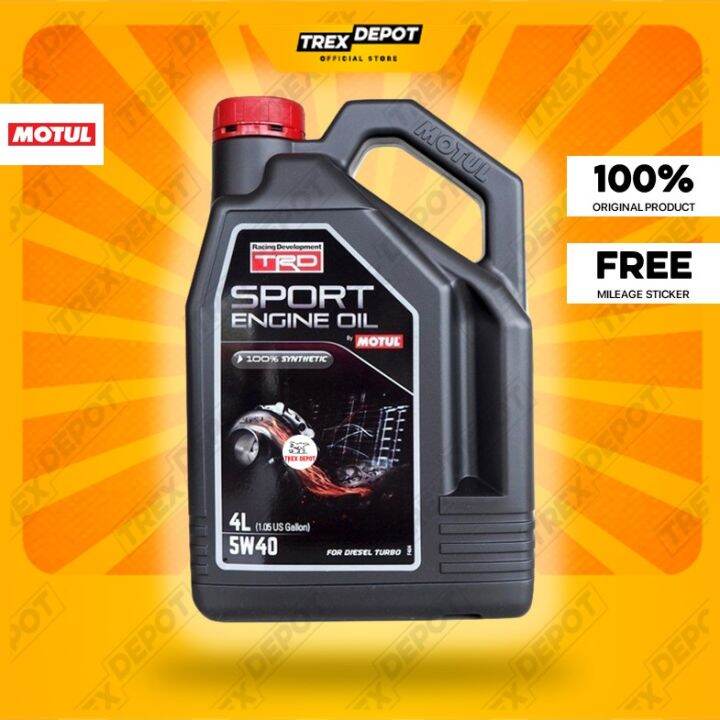 MOTUL TRD Sport Diesel Fully Synthetic Engine Oil 5W40 (4L) | Lazada