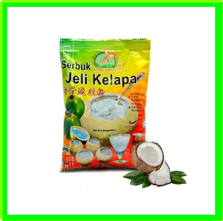 Serbuk Jeli Kelapa 225gram / Coconut Jelly Powder Happy Grass 225g ...