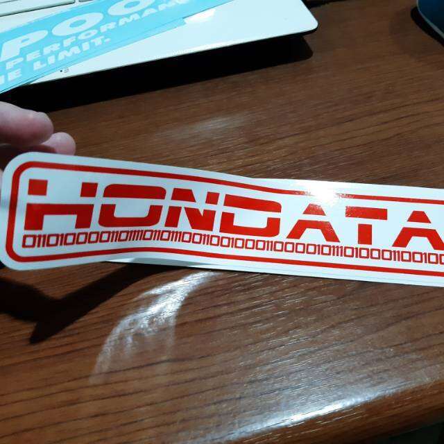 Hondata Letter Print Cutting Sticker 20x4.2cm for Car | Lazada PH