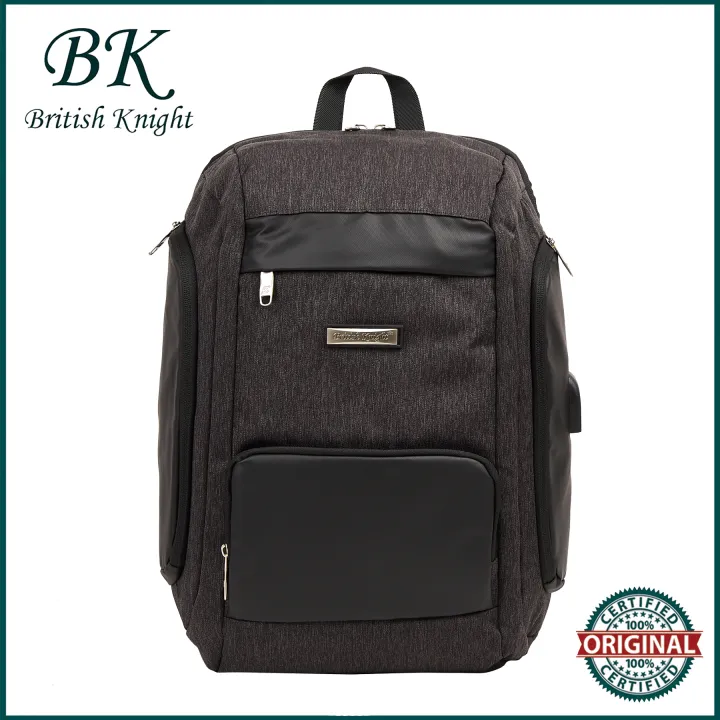 British Knight B21DO86095 CRB Black Corporate Bag Laptop Backpack with ...
