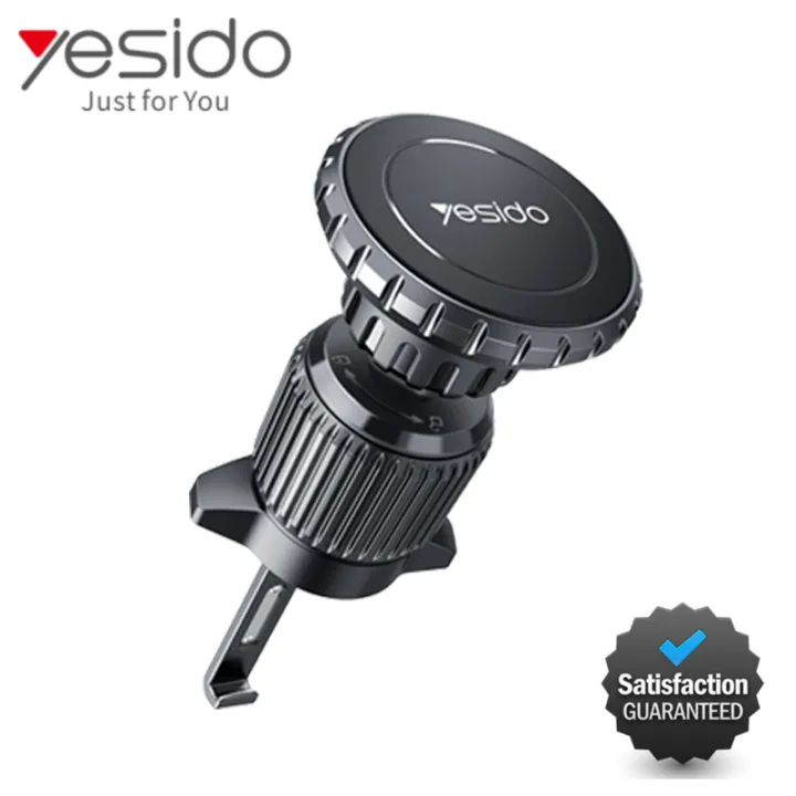 YESIDO C134 Super Aluminum Alloy Magnetic Head Car Aircon-Vent Phone Mount Using Six (6) Pieces ...