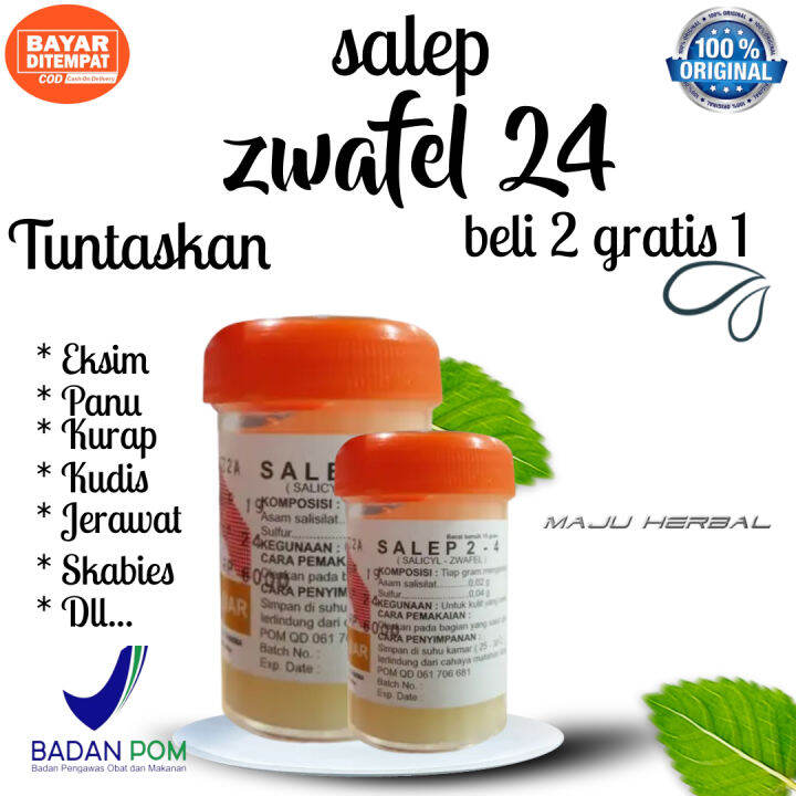 Salep Zwafel 24 Original Sulfur BPOM 15gr, Salep Gatal Zwafel 24 Original, Salep Gatal Zwafel 24 ...