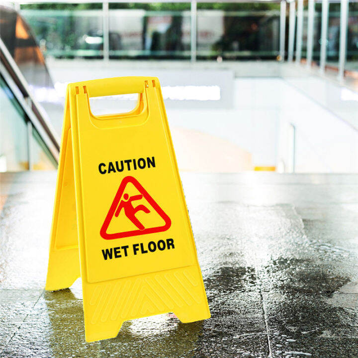 Philibs Original Heavy Duty Plastic Caution Wet Floor Stand Warning ...
