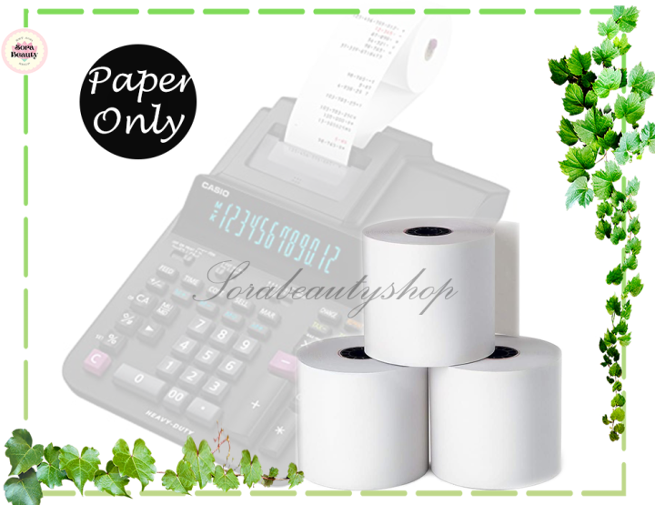 PAPER ONLY Adding Machine Paper Tape 57mm sold per roll Calculator ...