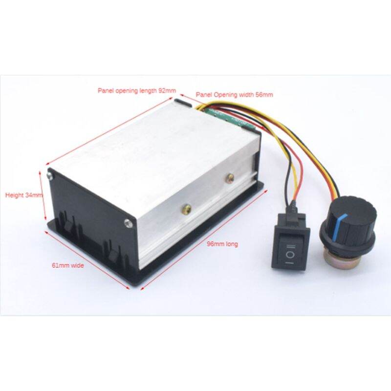 DC 6-60V 12V 24V 36V 48V 20A DC Motor Speed Controller Forward-Reverse ...