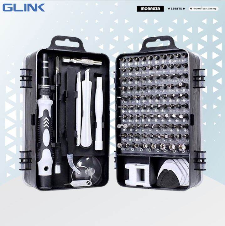 GLINK 133-IN-1 SCREWDRIVER SET REPAIR KIT MAINTAINANCE TOOLS | Lazada