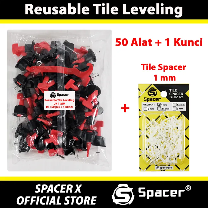 Alat Perata Pasang Keramik Granit Paket Tile Spacer 1 mm 1,5 mm 2 mm 3 ...