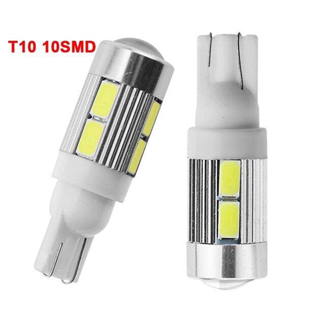หลอดไฟหรี่ขั้วT10 LED 5630 SMD 12V 6500K สีขาว ราคาต่อคู่ | Lazada.co.th