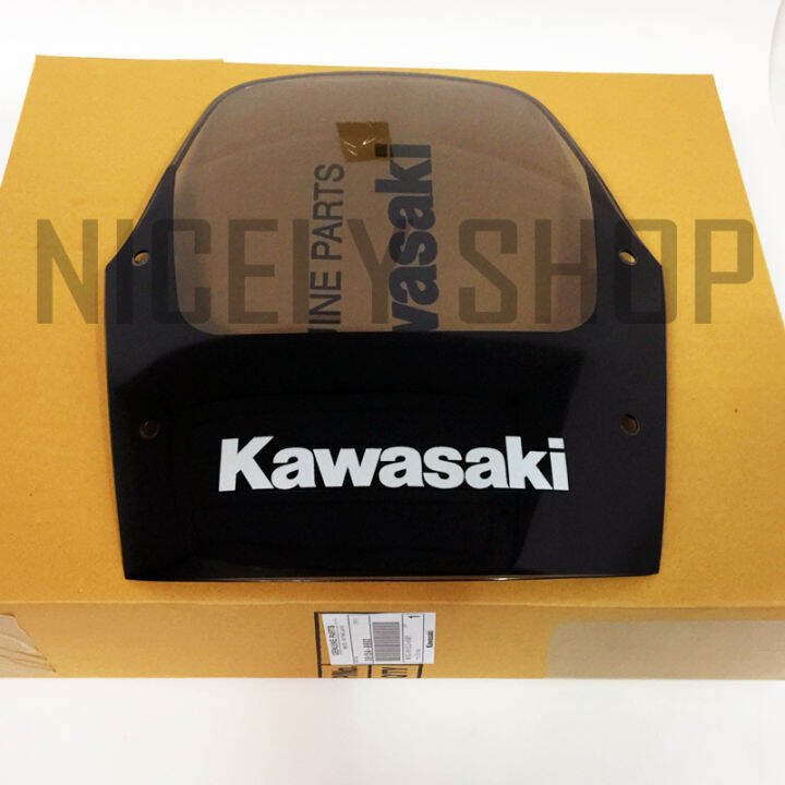 กระบังลม บังลม บังไมล์ แท้ศูนย์ KR ตัวอักษร KAWASAKI สีเงิน แท้ศูนย์ ...