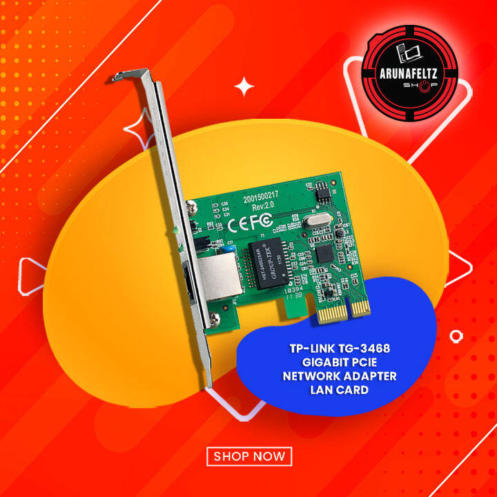 TP-LINK TG-3468 GIGABIT PCIE NETWORK ADAPTER -LAN CARD | Lazada PH