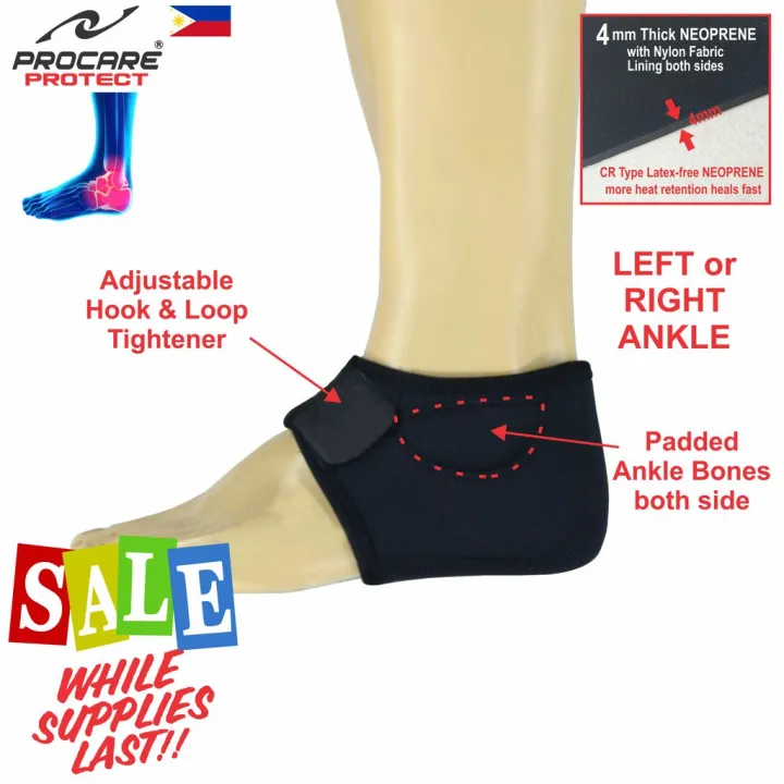 PROCARE PROTECT #8928 Heel Support with Padded Ankle Bones, Adjustable ...